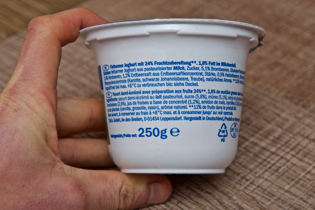 Yaourt sucré aux Fruits Rouges (250g) par Milbona