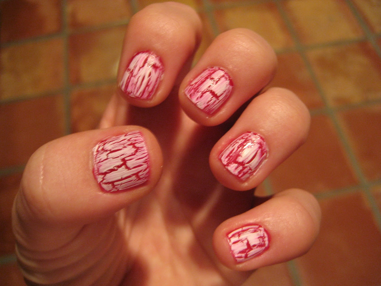 lux umbra dei: Bloody Cracked Nail Manicure