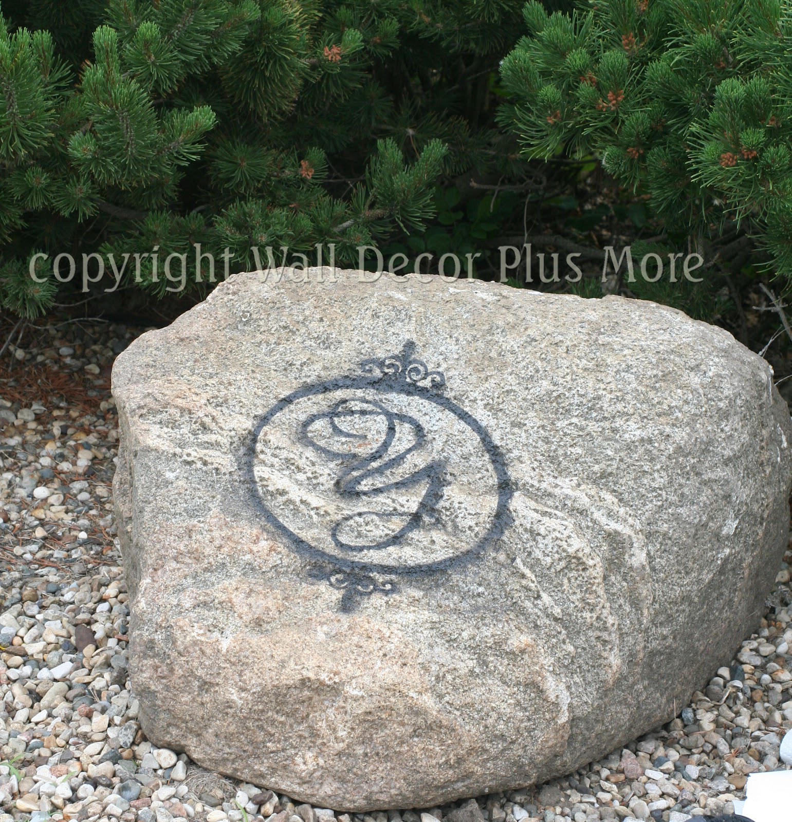Decorating with Wall Vinyl: DIY Rock "Engraving" - using a Vinyl ...