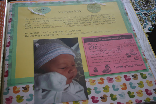 little red desk: DIY Baby Book