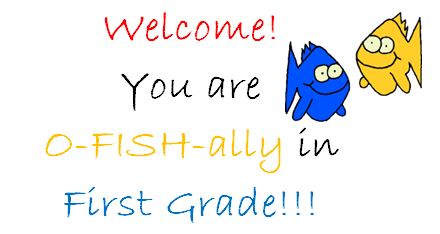 O-Fish-Ally First Grade: Beginning of the year things: