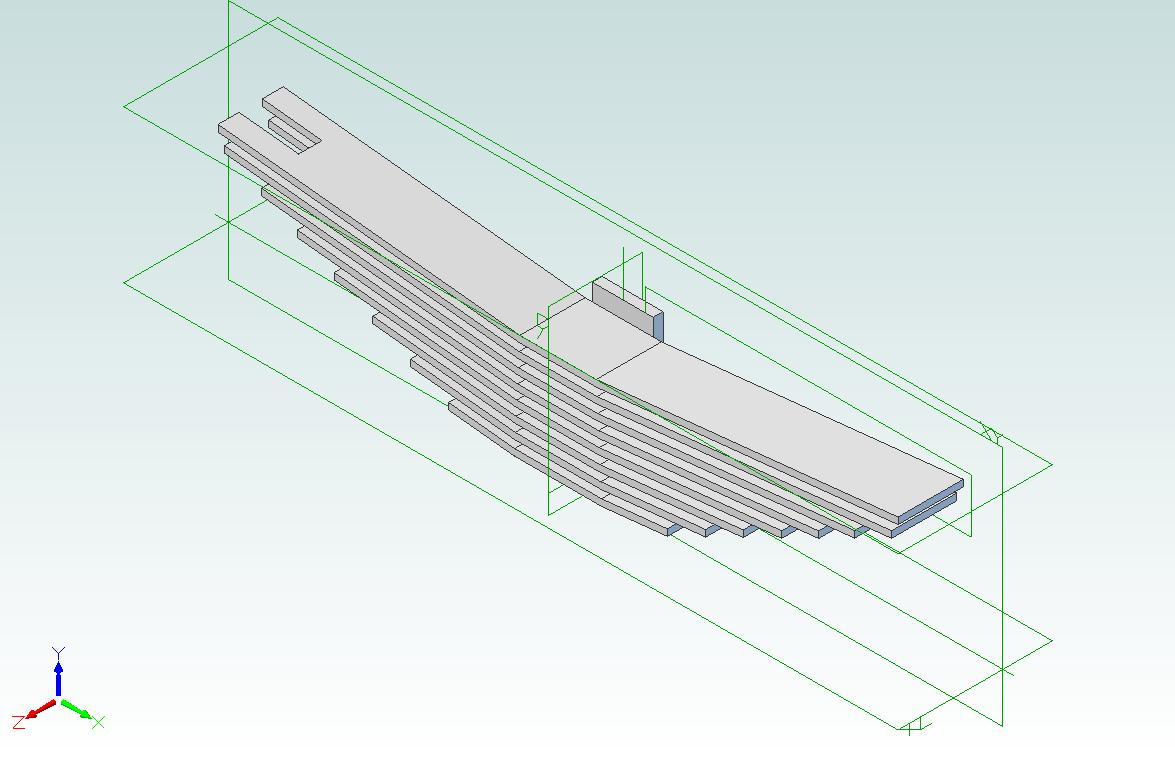 Model Locomotive with 3D Print Technology: Designing a leaf spring assembly