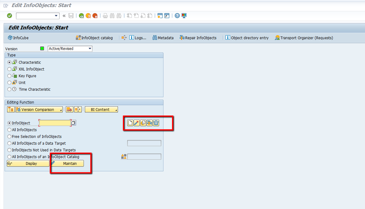 How to change/create InfoObjects with RSD1 as of BW 7.5 SP04 on HANA ...