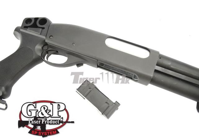 Airsoft Tiger111hk: G&P Metal M870 Tactical Shotgun (Medium, Black)