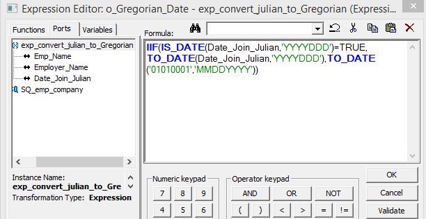 Convert Julian date in Informatica - Data Warehousing