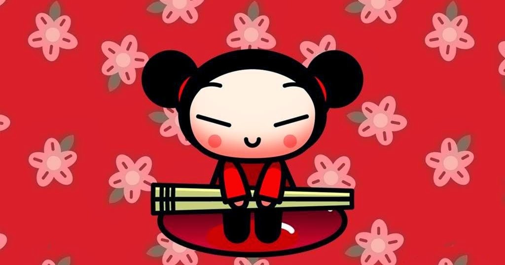 Pucca with Flowers: Free Printable Images, Cards or Invitations. - Oh ...