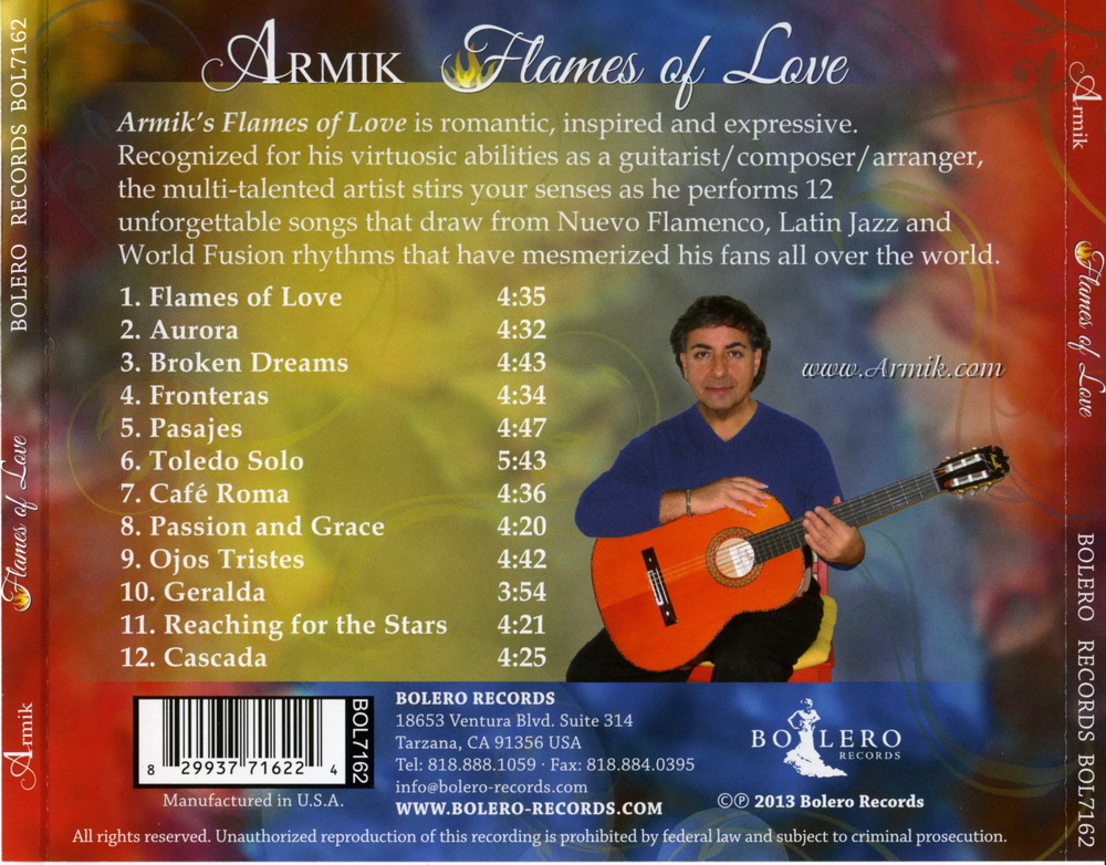 [Flamenco Guitar] Armik - Flames Of Love (2013) [FLAC]