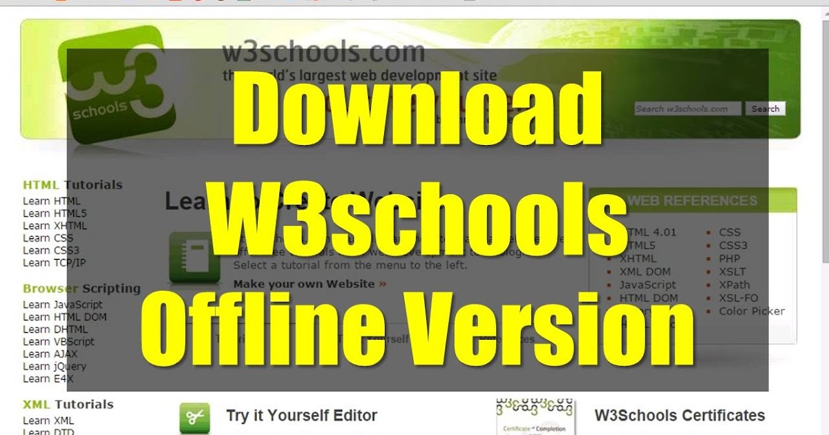 w3schools offline download 2018