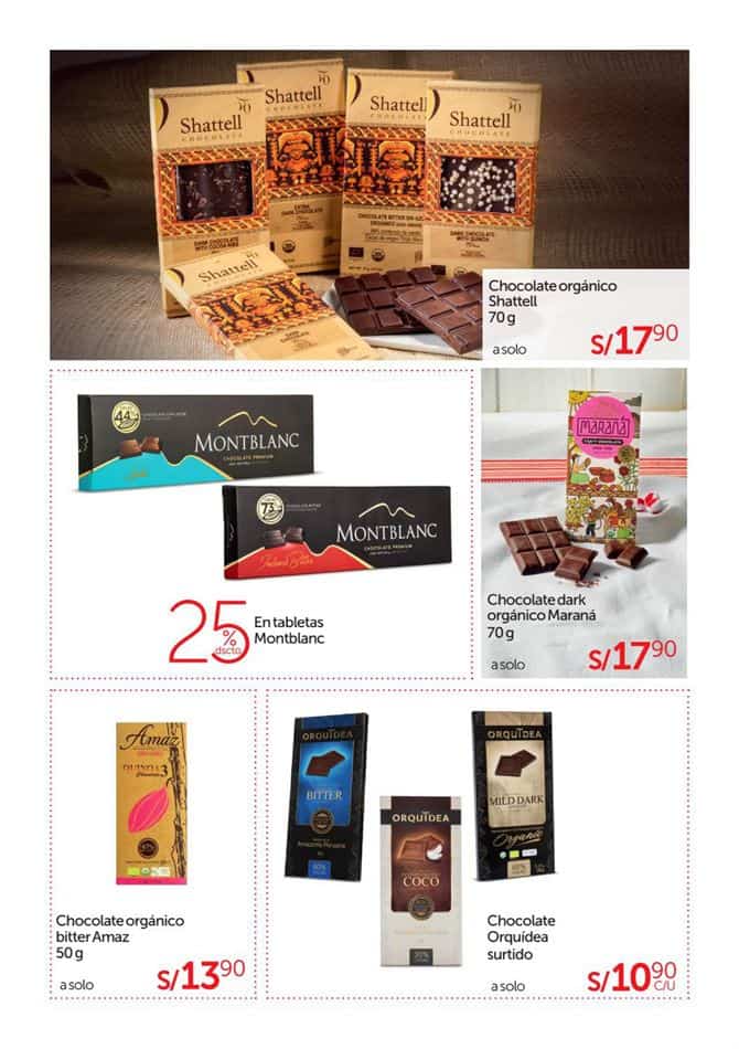 Catálogo de Chocolate de supermercados Wong 2018 Julio