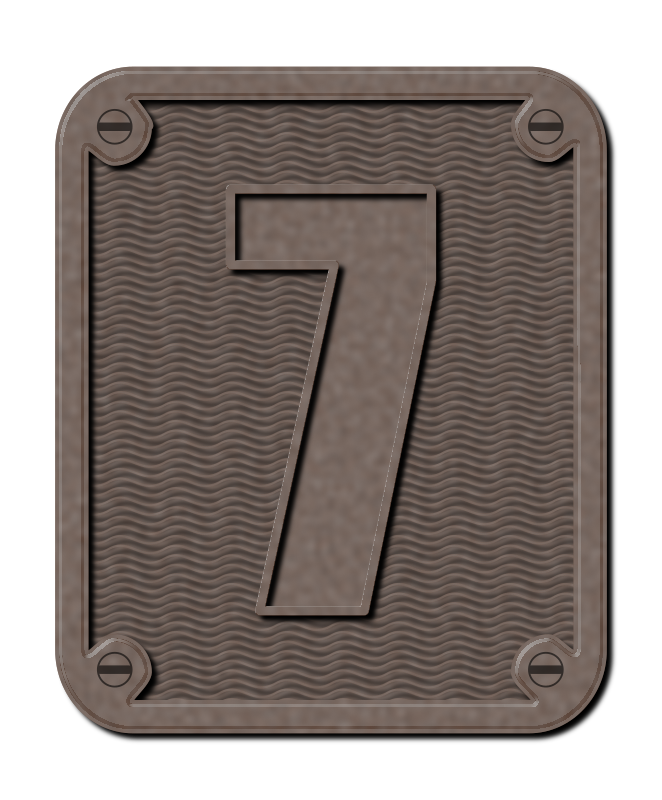 Free Printable: Metal Numbers, Iron, Industrial background ~ Classroom ...