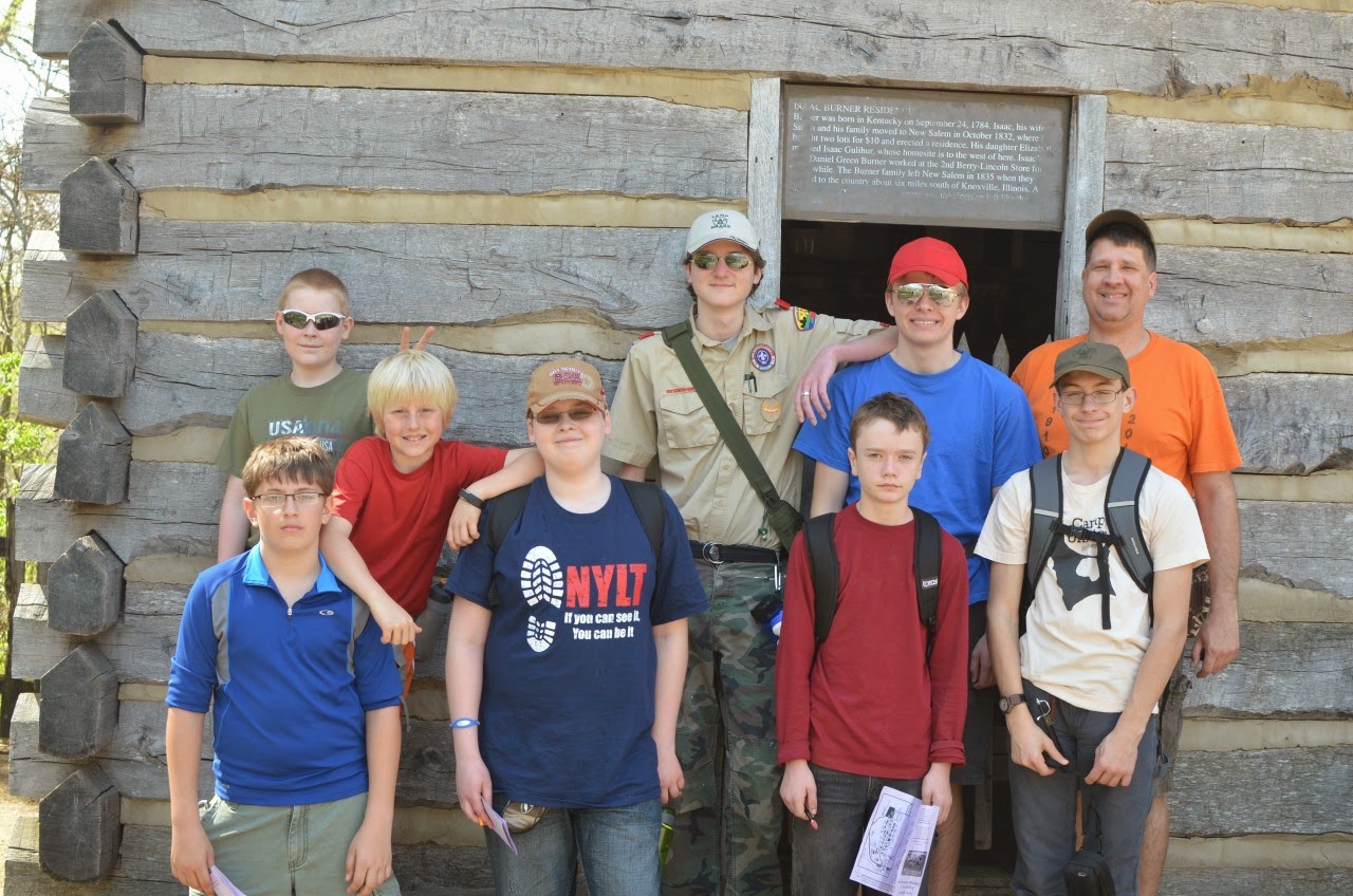Boy Scout Troop 1 Champaign: Lincoln pilgrimage