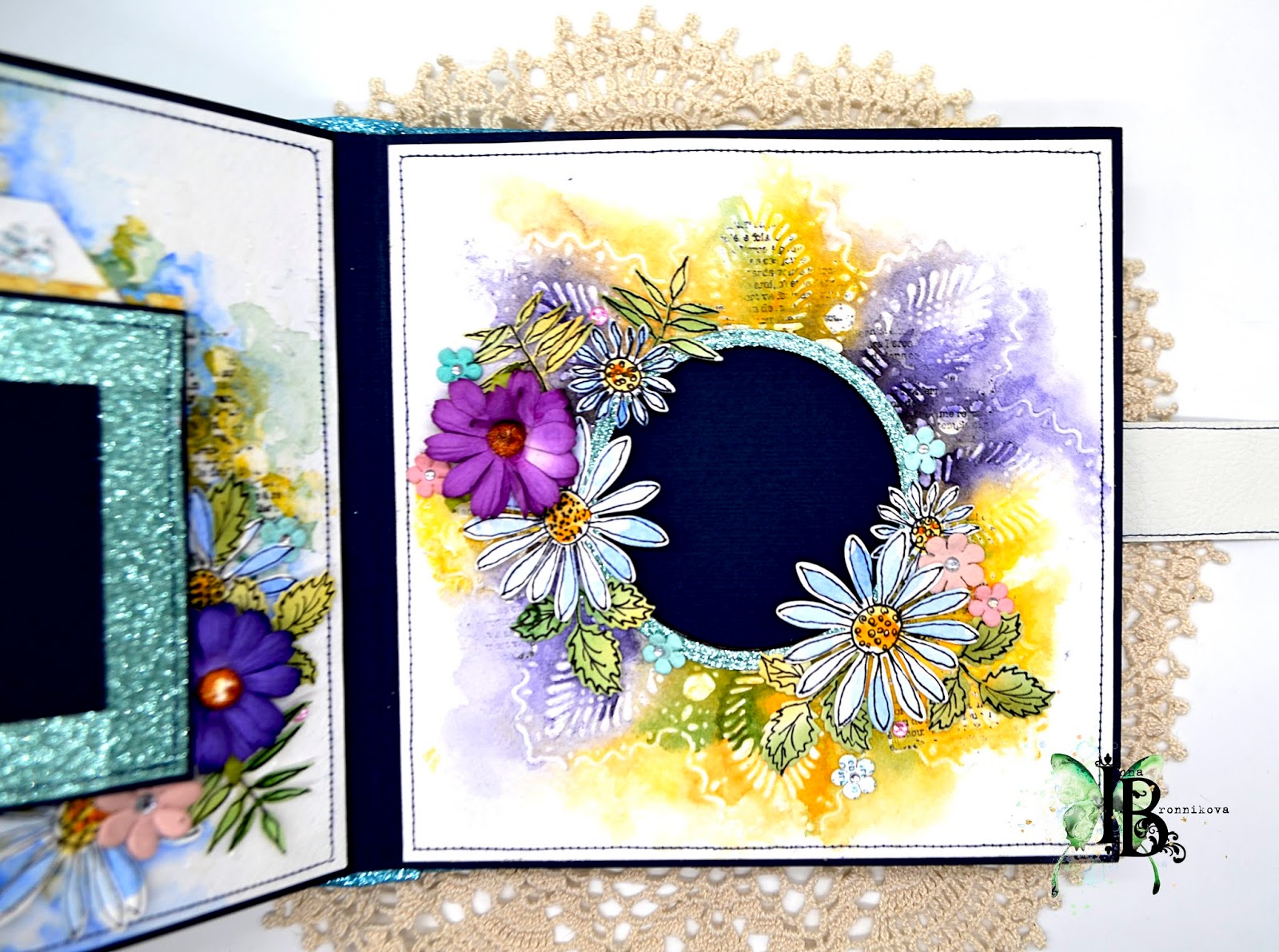 Mini Album Makers Challenge: Watercolor Doodling Album Tutorial by Inna ...