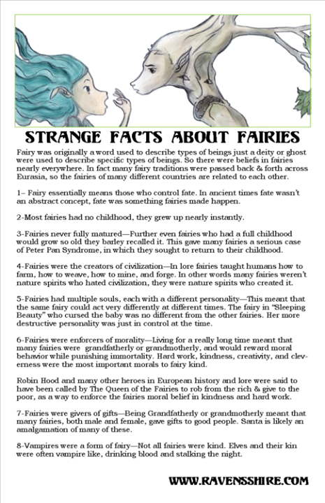 Nine Strange Things about Fairies ~ Ty Hulse - Fairies and Fairy Tales