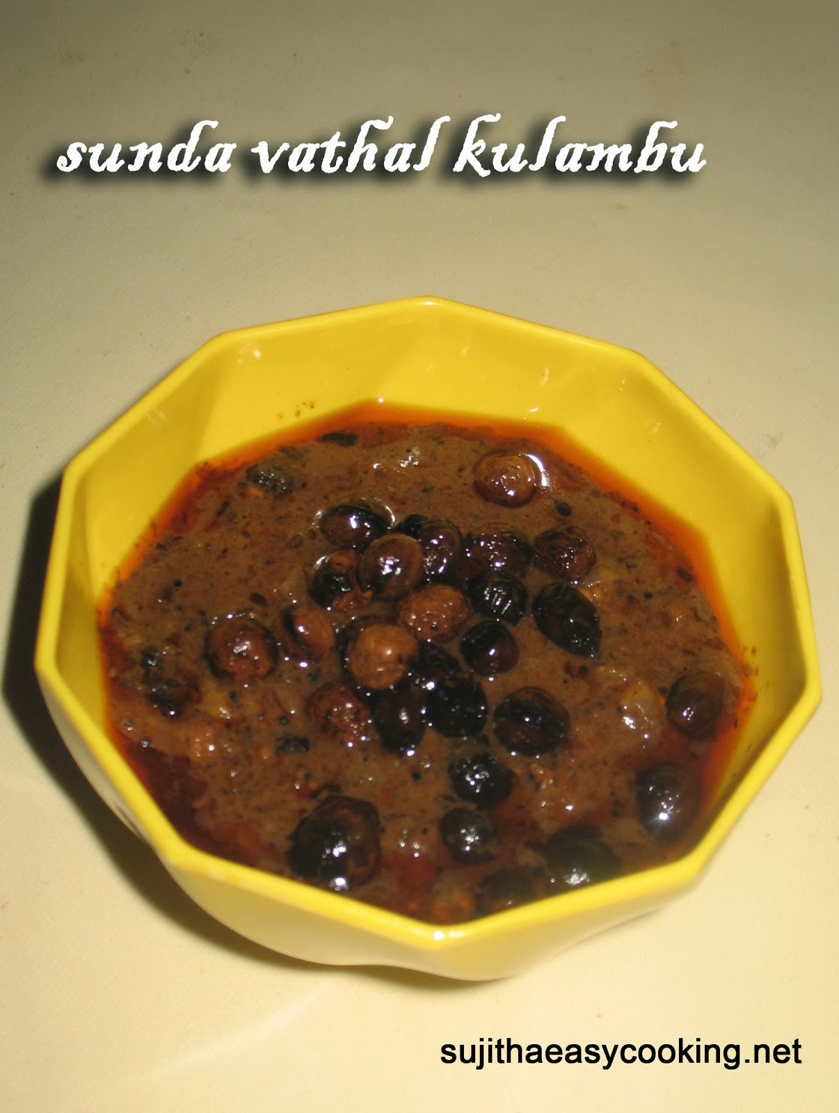 Sunda vathal Kulambu - Sujitha Easycooking