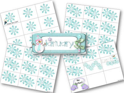 Classroom Freebies Too: January Calendar