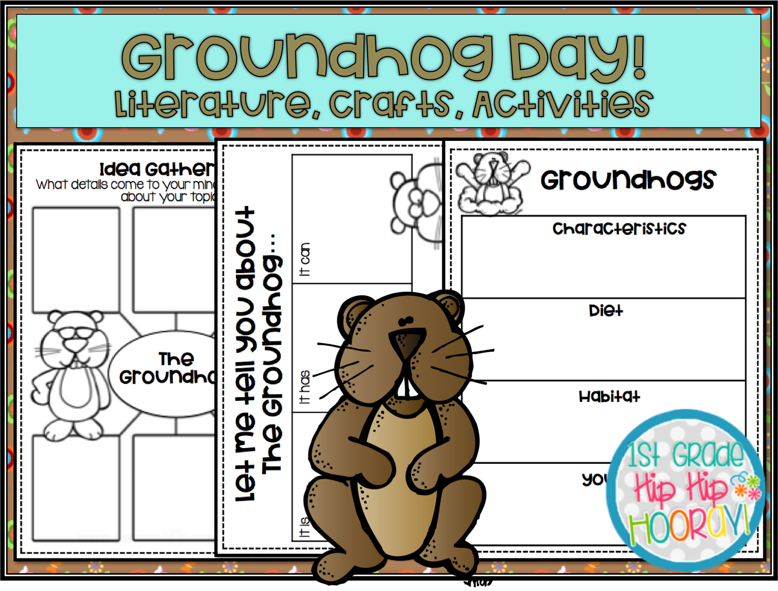 1st Grade Hip Hip Hooray!: Groundhog Day is on the way!!