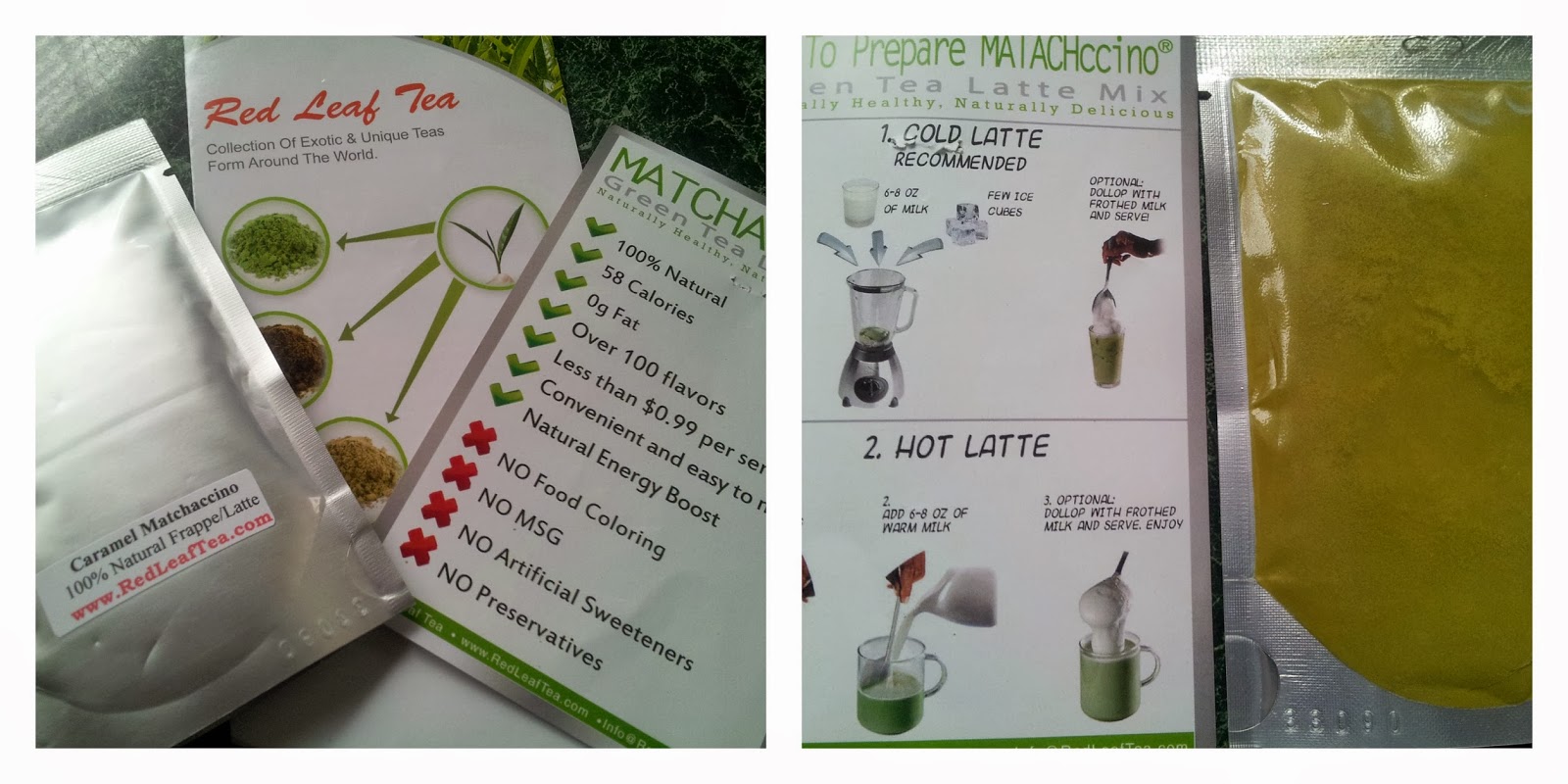 Smith and Blessings: Red Leaf Tea: Caramel Matchaccino