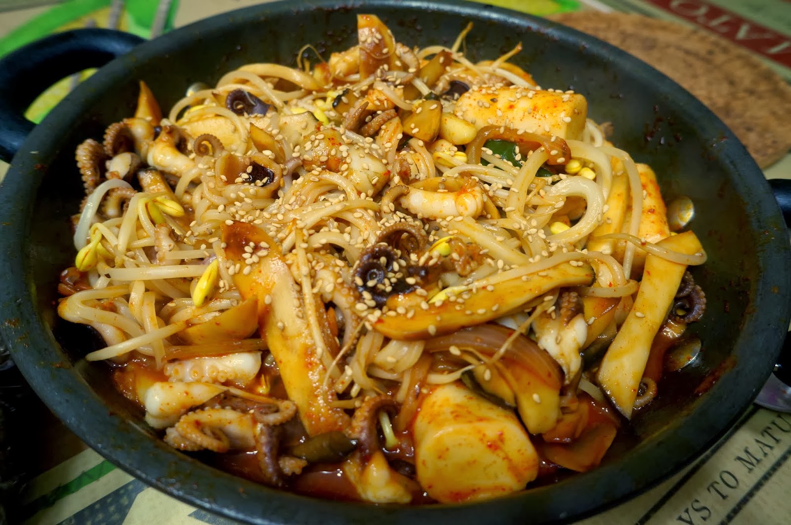 Spicy Octopus Stir Fry (2) | Nakji Bokkeum (낙지볶음)