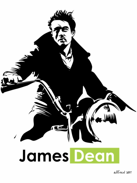 Download Vector Line Art James Dean