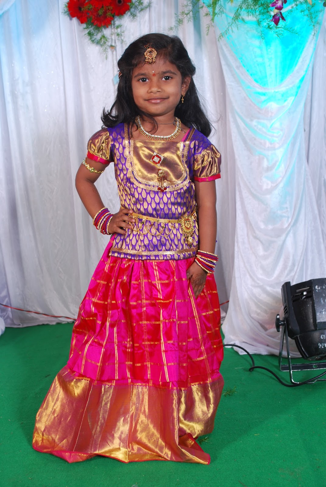 Kids Pattu Langas : New Pattu Langas Designs for Kids