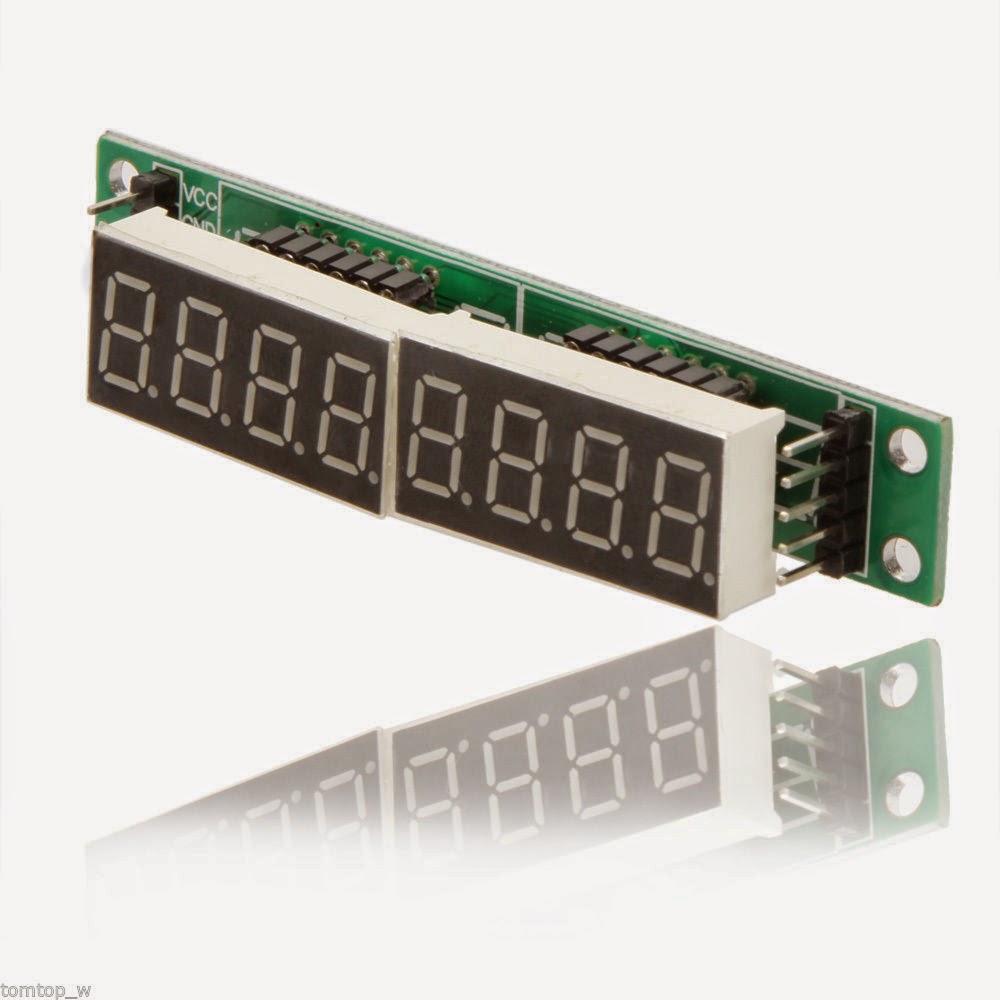 Doz' Blog: Arduino GPS clock with MAX7219 driven 7 segment displays.