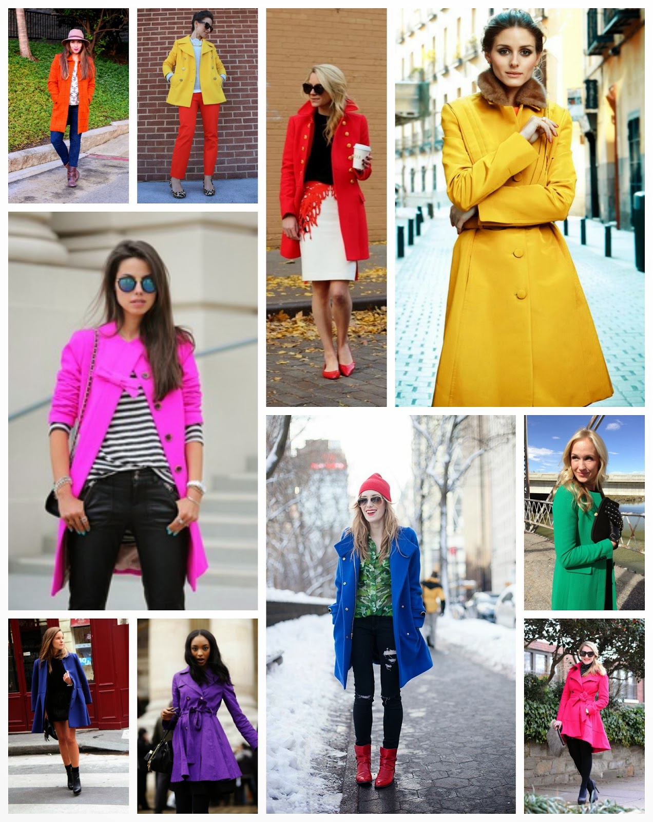 Fifty Two Shades of Shay: Colored Coats - Mix & Match Mama