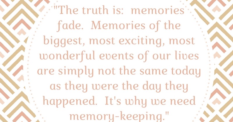 Photo & Story Treasures: how to keep your memory from fading