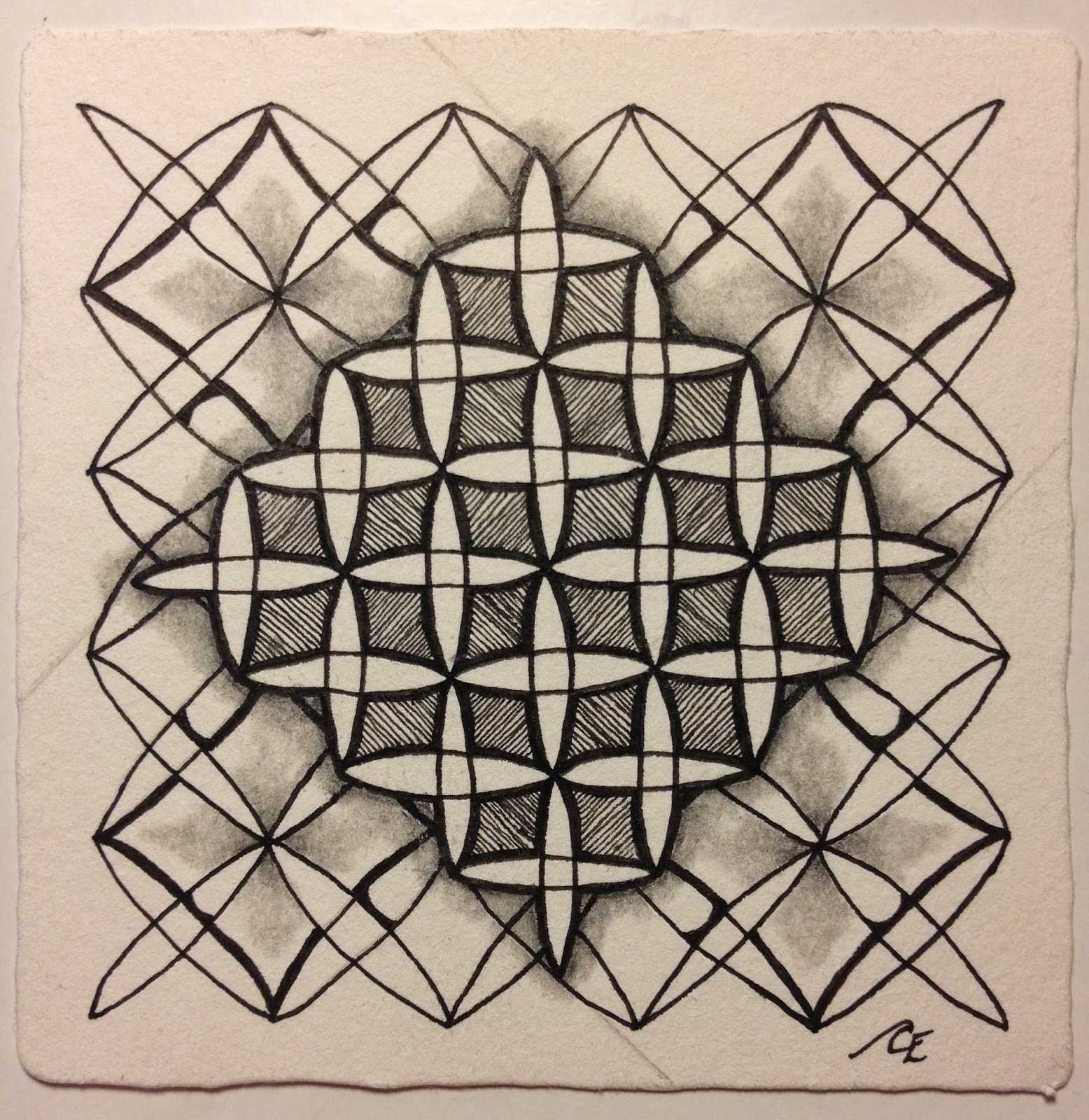Tickled To Tangle: "It's a String Thing" #7 Tiles