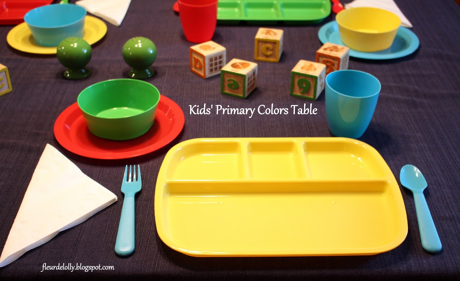 Fleur de Lolly: Kids' Primary Colors Table