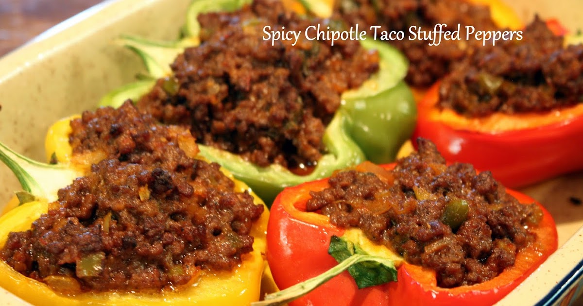 Fleur de Lolly: Taco Tuesdays: Spicy Chipotle Taco Stuffed Peppers