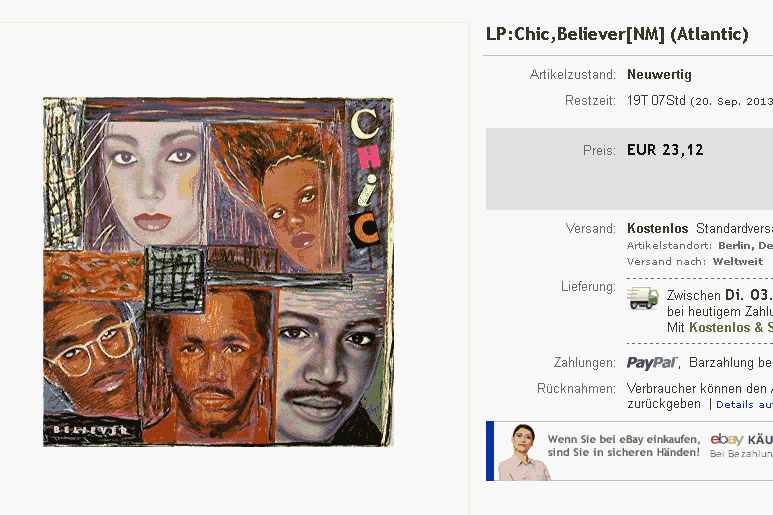 1430. Chic. Believer. 1983. Atlantic (iT, NM-) = 24$ на VinPlaza™