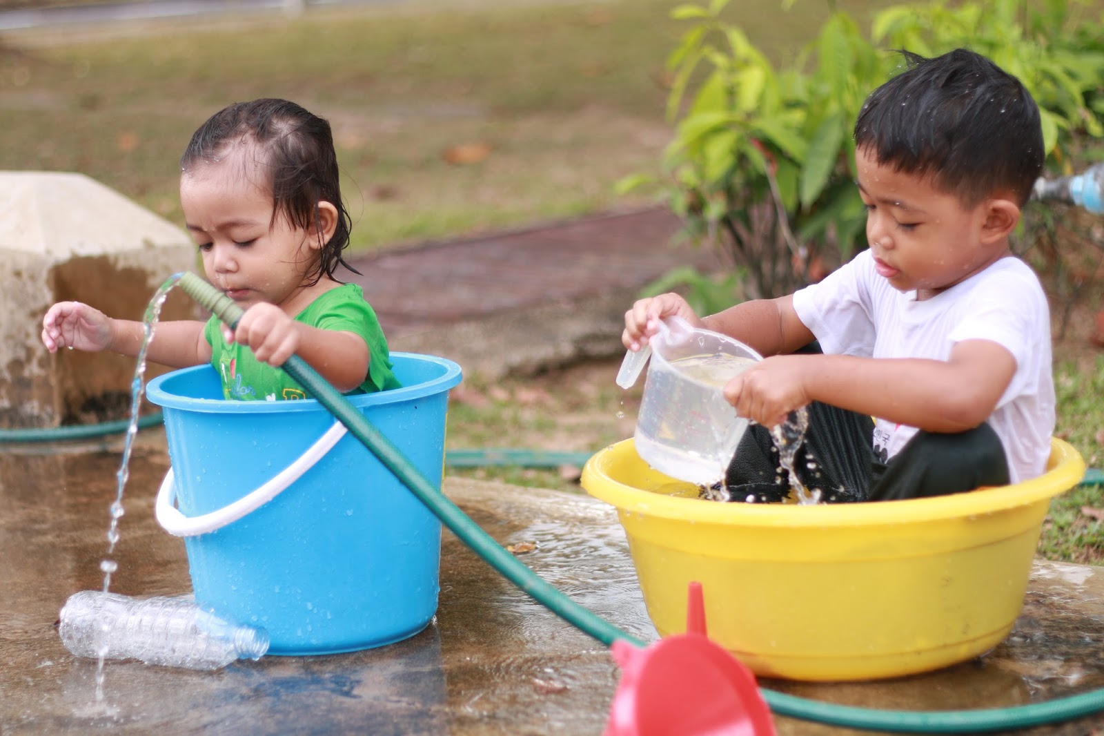 Montessori: Pouring Water Through Funnel Activity | My Home My School