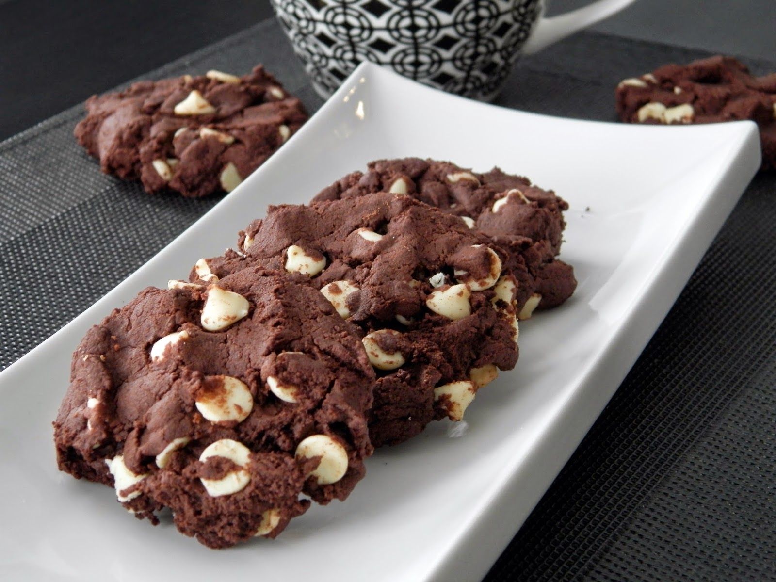 Ces temps ci en cuisine: Biscuits triple chocolat