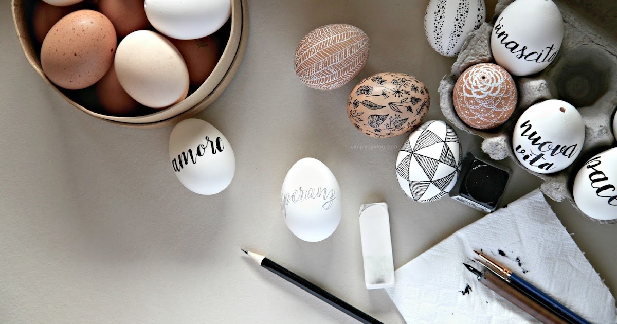 HOW TO: Easter egg lettering. | SIMPLY SPRING