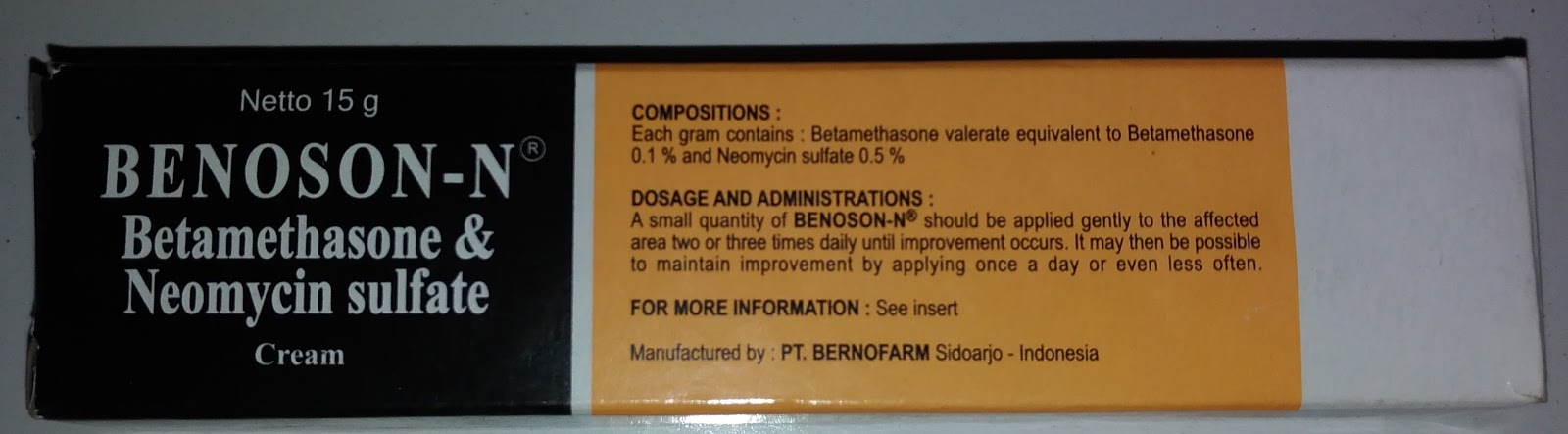 BENOSON KRIM : KOMPOSISI, KHASIAT, INDIKASI, KONTRAINDIKASI ...