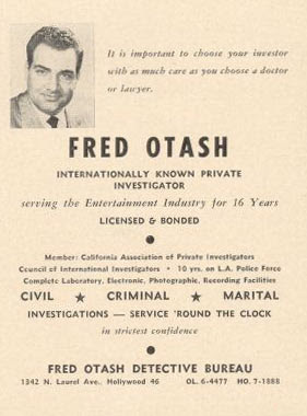 Unraveling The Slander Of Marilyn Monroe: Fred Otash