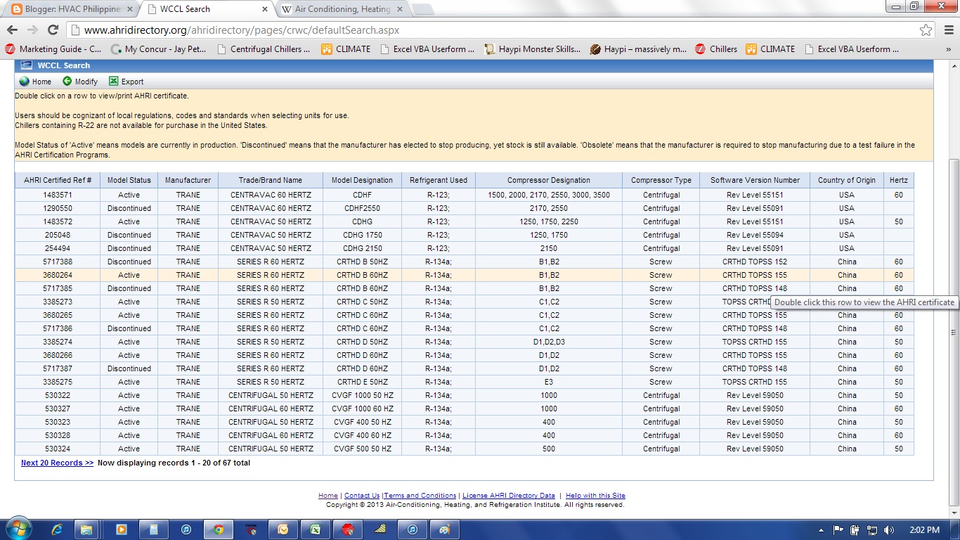 The AHRI Directory.... What is it for?