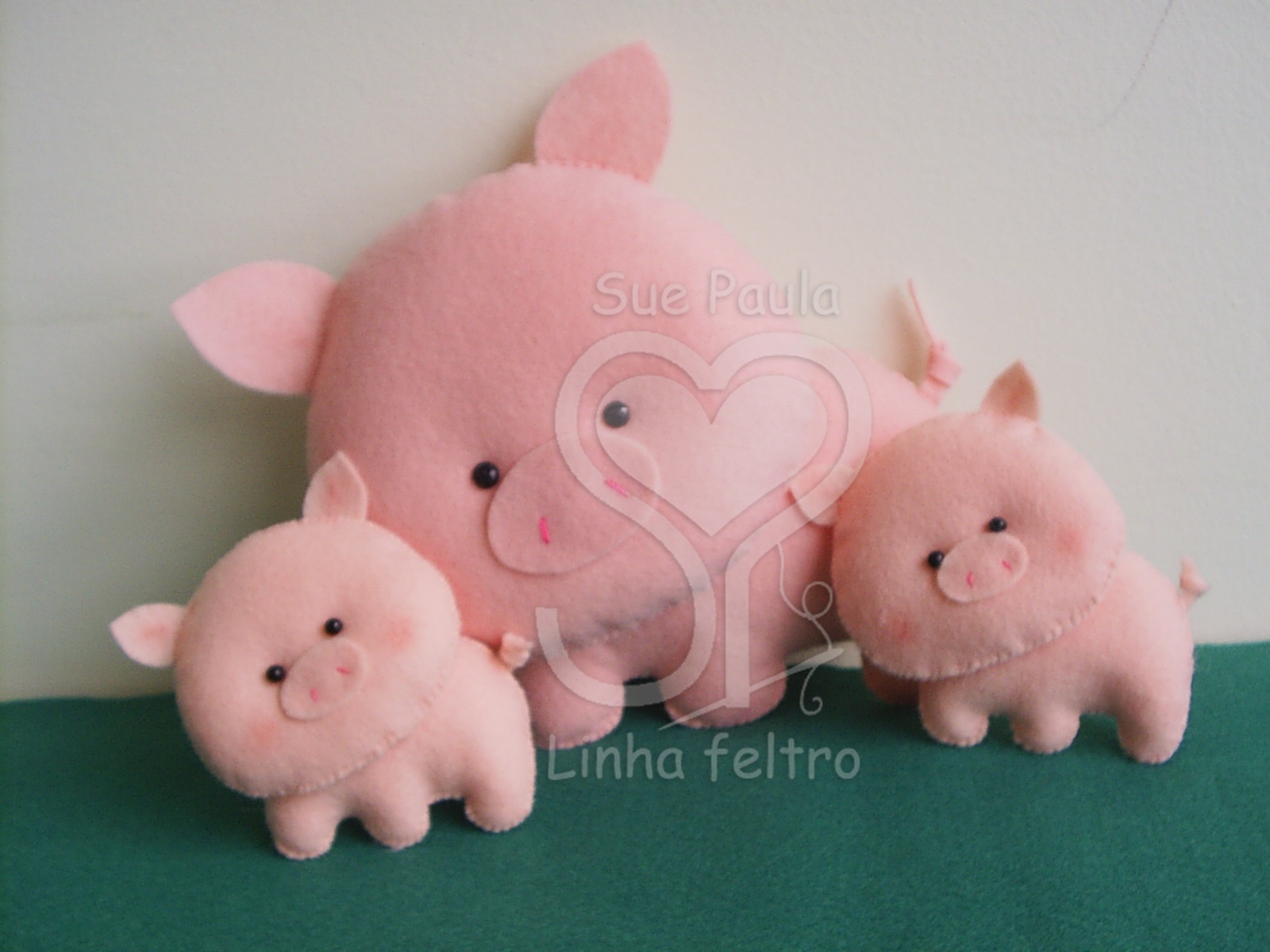 Bichinhos da fazenda em feltro: Crochet com Arte