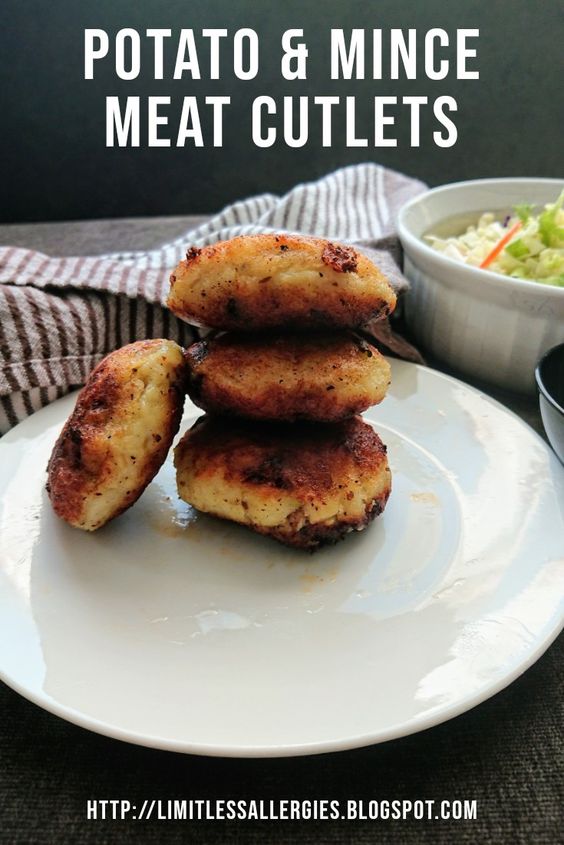 Mince Meat and Potato Cutlets | Limitless Allergies