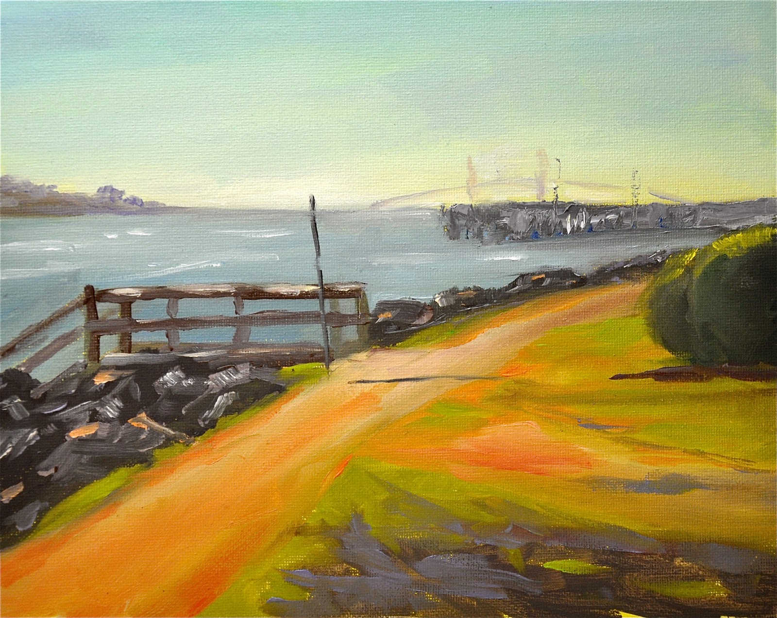 Fresh From the Easel - Valee's Daily Paintings: St. Simons Island Pier