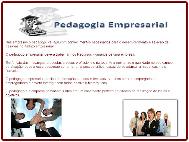 Pedagogia Empresarial em ação!: O que é Pedagogia Empresarial? Pedagogia Empresarial em ação!: O que é Pedagogia Empresarial?