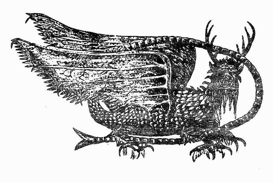 Rock Art Blog: EARLY ROCK ART RECORDS - THE PIASA MONSTER, ALTON, ILLINOIS: