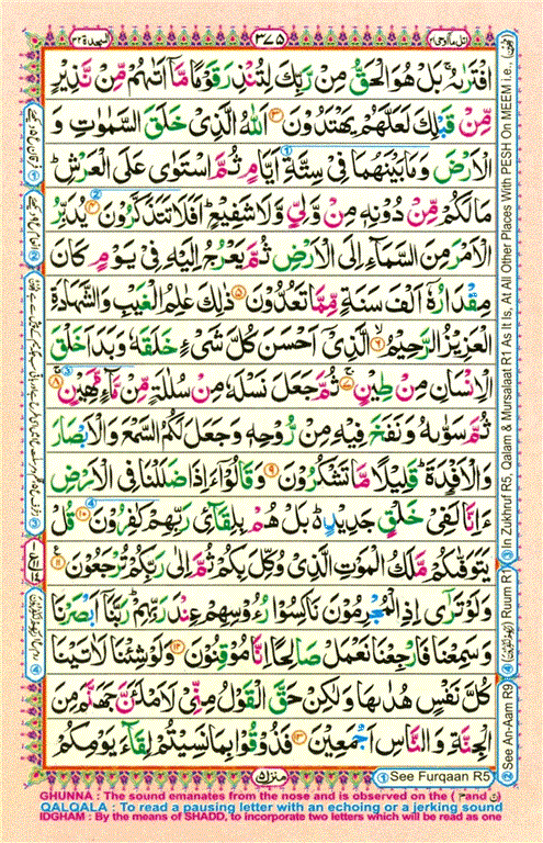 Gateway to Quran: Colour Coded Quran - Para 21