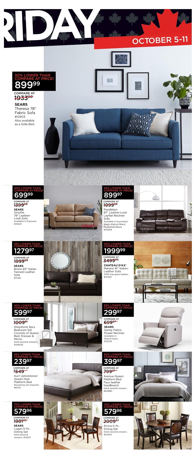 Sears Flyer October 5 – 11, 2017 | Weekly Flyers Canada