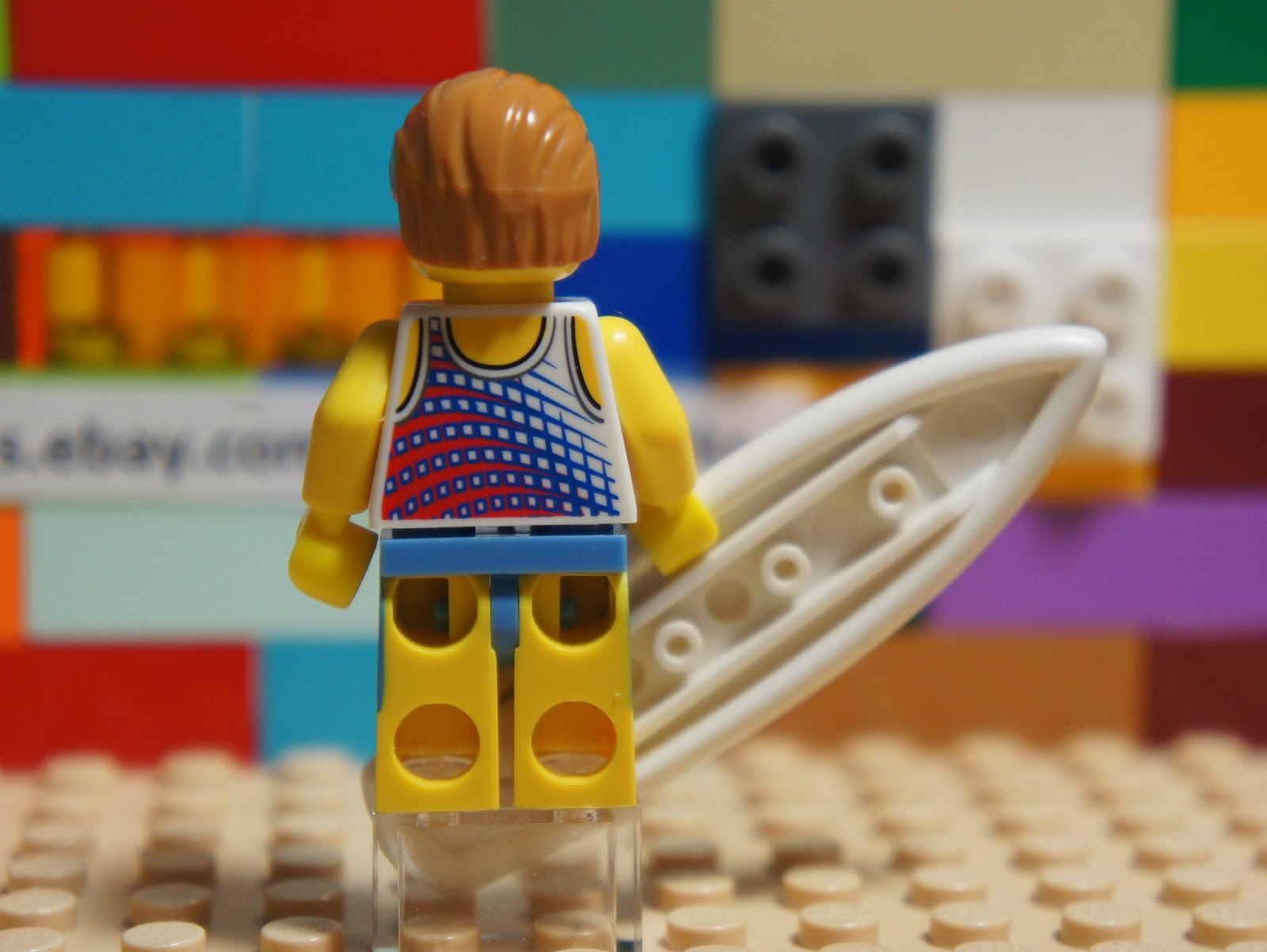 LEGO Guy Man SURFER DUDE Swimmer Minifigure Beach City Ocean Sea ...