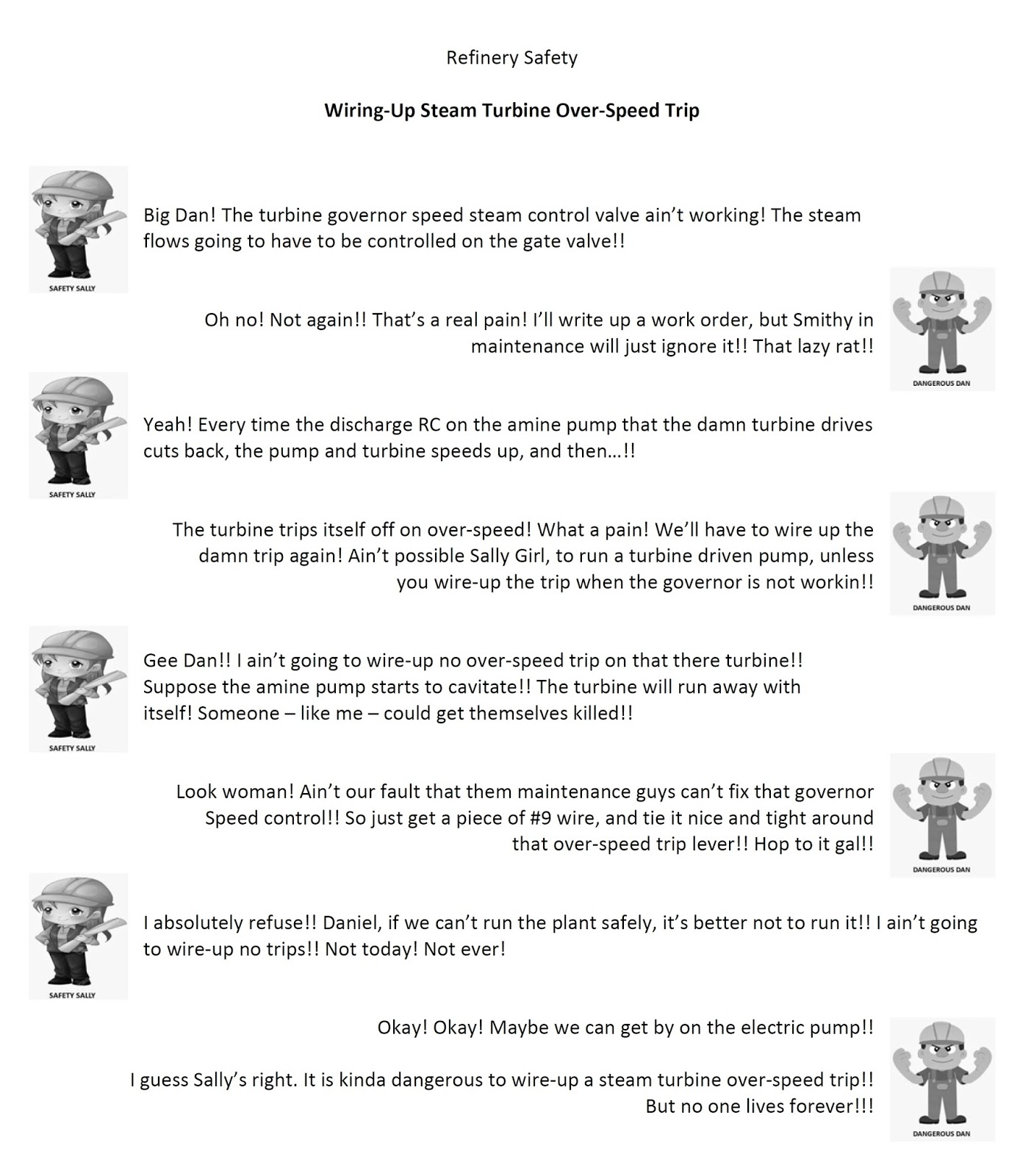 Ask Norm Lieberman: Refinery Safety - Wiring-Up Steam Turbine Over ...