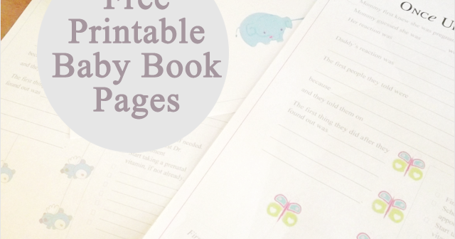 Moming About: Free Baby Book Printables Part 1