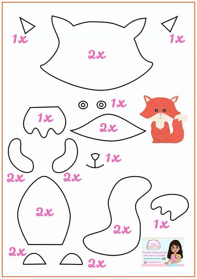 Artesanato em feltro com moldes gratis - Ver e Fazer