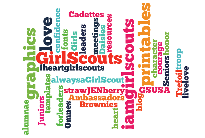 Girl Scout Word Cloud