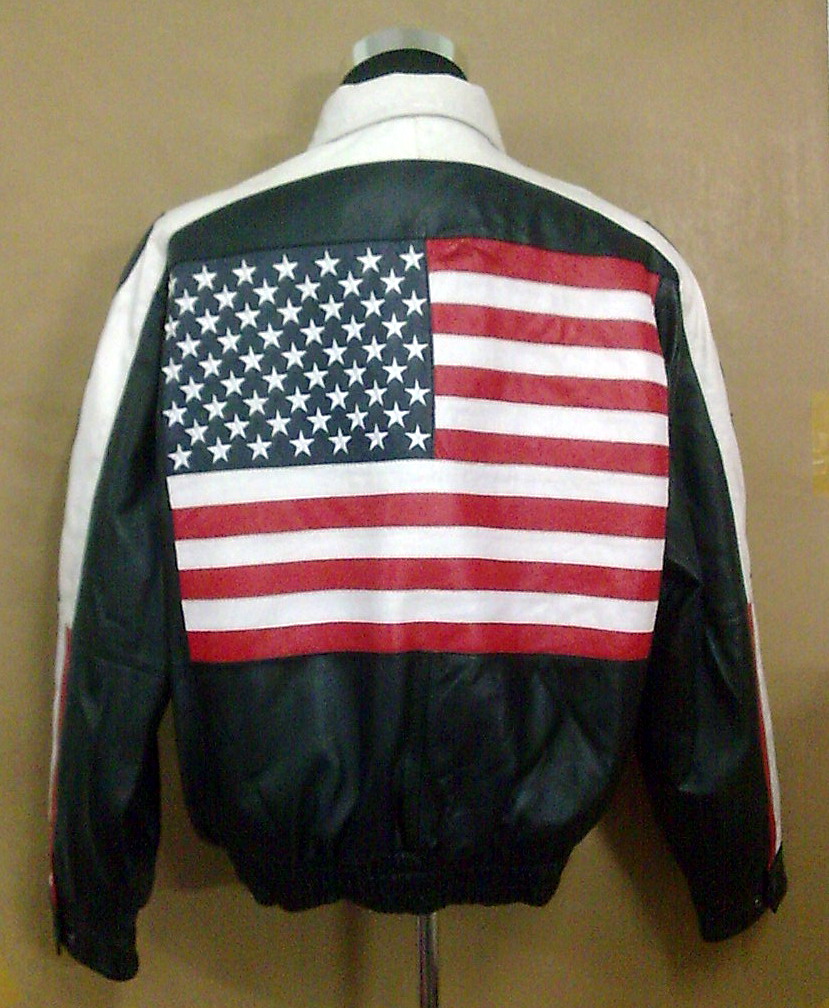 USA FLAG LIMITED EDITION LEATHER JACKET ~ different class bundle